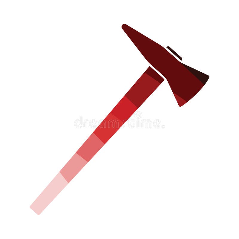 Fire axe icon stock vector. Illustration of blade, construction - 144666055