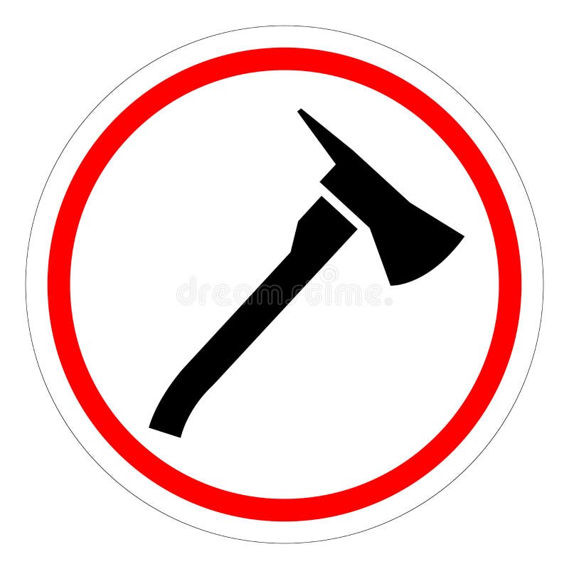 Fire AXE Symbol Sign, Vector Illustration, Isolate on White Background ...
