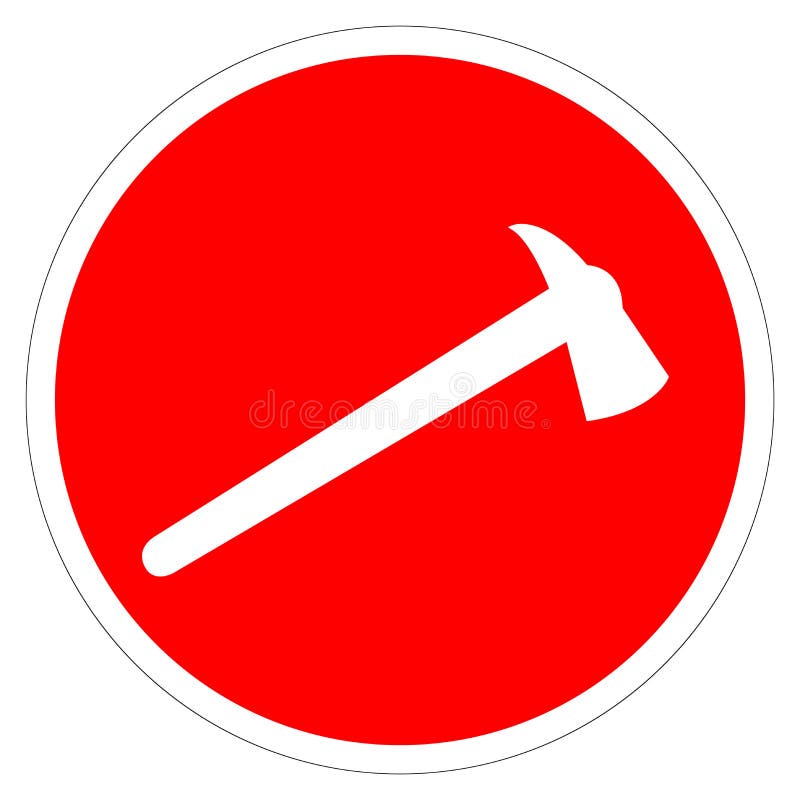 Fire AXE Symbol Sign, Vector Illustration, Isolate on White Background ...