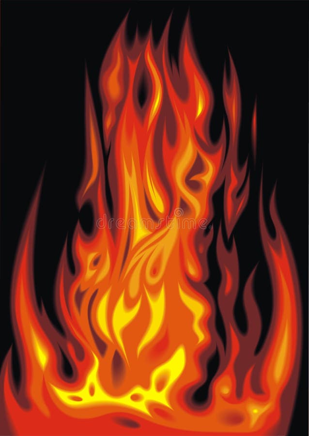 Fire background stock vector. Illustration of inferno - 29616957