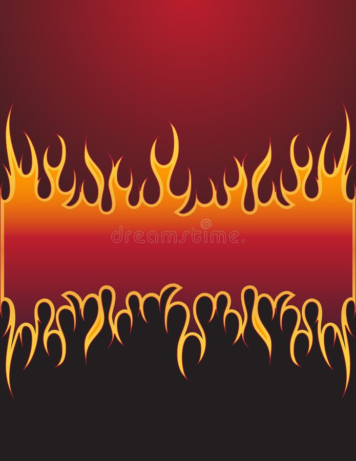 Set of Hot Fire Design Elements Stock Vector - Illustration of ...