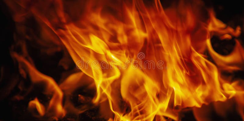 Fire Background As Symbol of Hell and Eternal Pain. Free Copy Space for ...