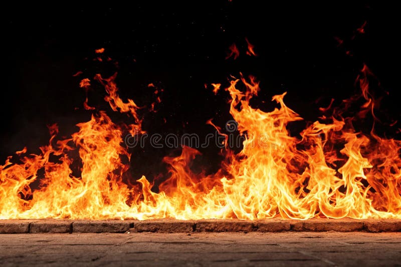 Fire Background for Design stock illustration. Illustration of intense ...