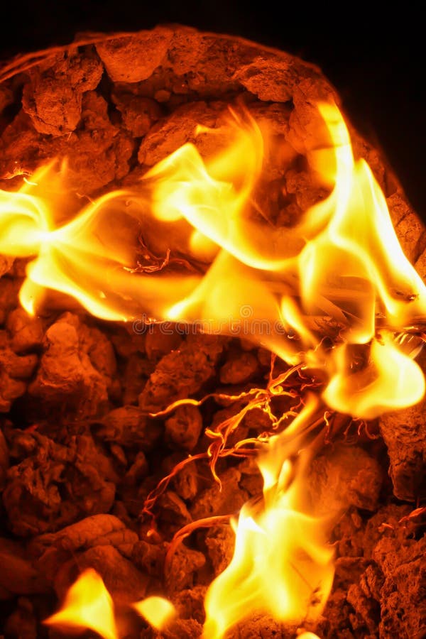 Fire Background. Fire Embers Particles Over Black Background Stock ...