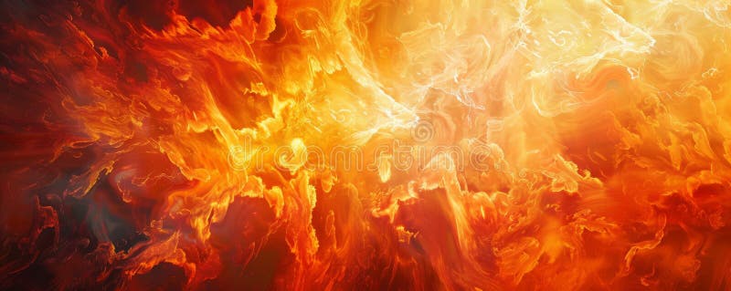 A Fire Background Featuring a Fiery Explosion, with Intense Flames and ...
