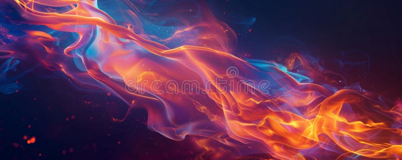 A Fire Background with Flames Forming Abstract Shapes, Creating a ...