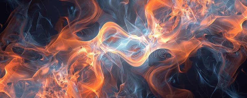 A Fire Background with Flames Forming Abstract Shapes, Creating a ...