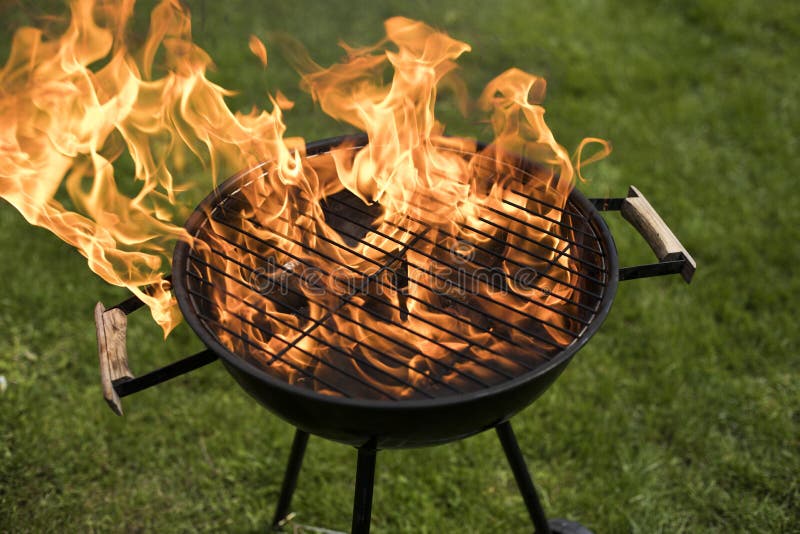 Fire background, grill stock image. Image of grilled - 115415657