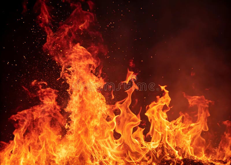 A Fire Background in Red and Orange Tones Creates an Energetic and ...