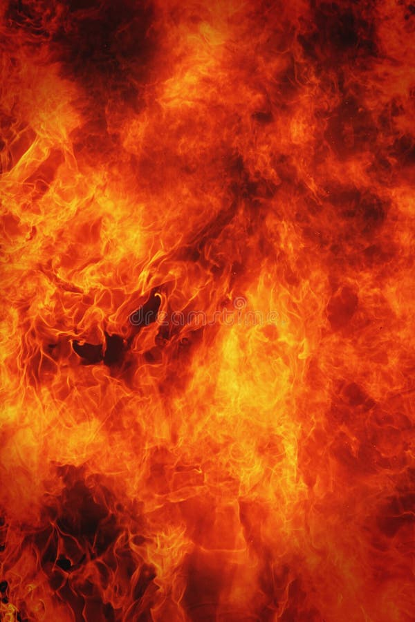 Fire Background a Symbol of Hell and Inferno Stock Photo - Image of ...