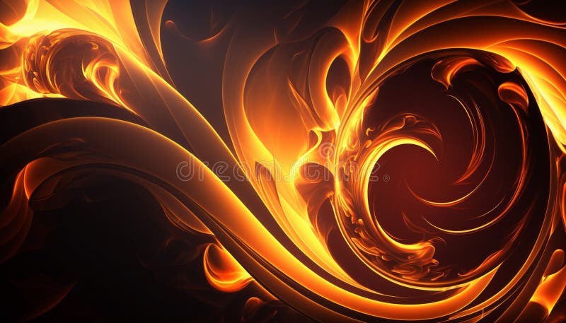 Fire Background Wallpaper Generative Ai Stock Illustration ...