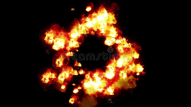 Fire Ball Blast Explosion Animation Stock Footage - Video of fireworks ...