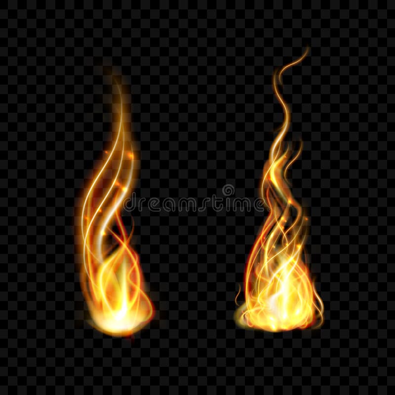 Fire Ball or Bonfire with Flames Stock Vector - Illustration of ...