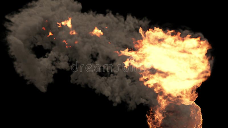 Fire Ball Explosion stock illustration. Illustration of unreal - 239029992