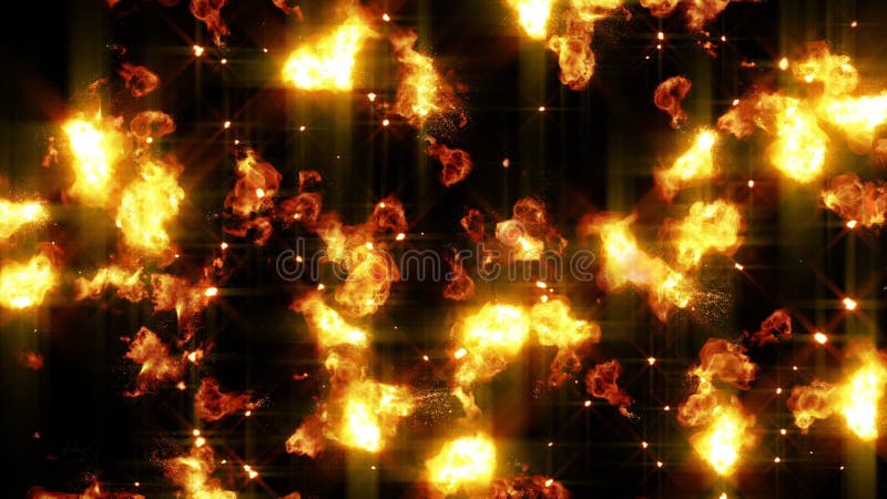 Fire Ball Explosion Flame Loop Animation Stock Footage - Video of ball ...