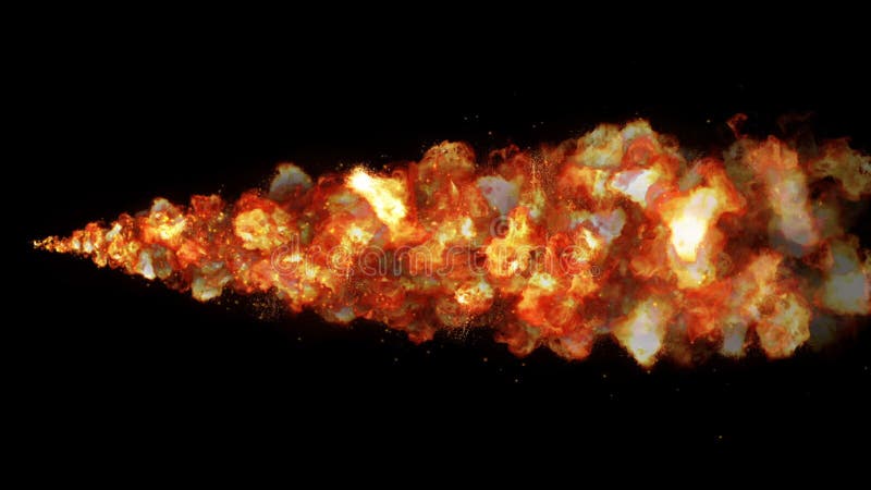 Fire Ball Explosion Flame Loop Animation Stock Video - Video of bomb ...