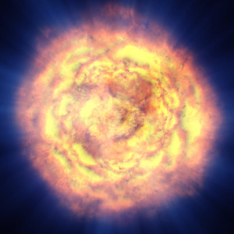 Fire Ball Explosion in Space Stock Image - Image of orange, burn: 187505241