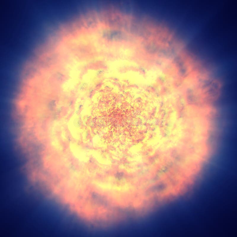 Fire Ball Explosion in Space Stock Photo - Image of design, danger ...