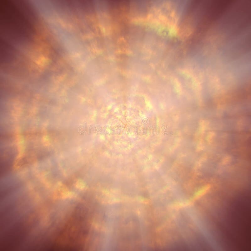 Fire Ball Explosion in Space Stock Illustration - Illustration of ball ...