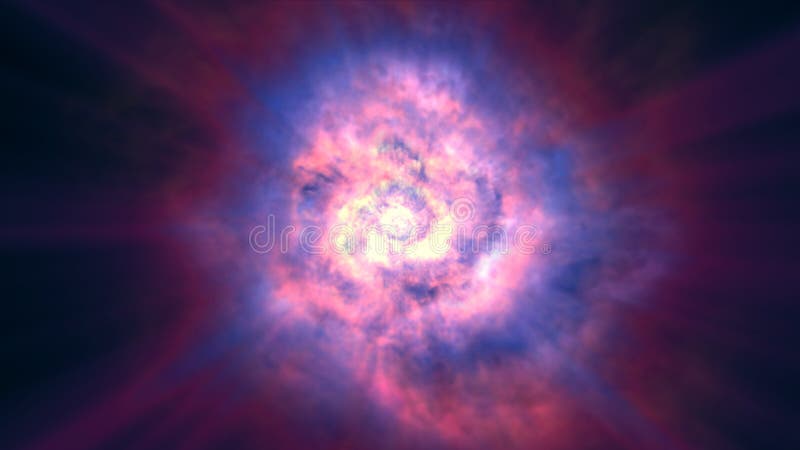 Fire Ball Explosion in Space Stock Illustration - Illustration of ...
