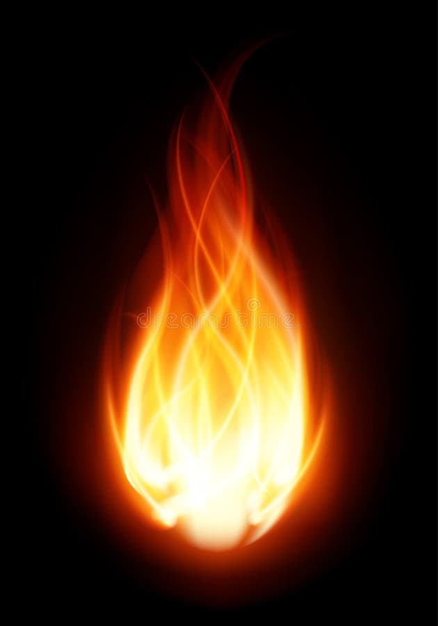 Fire ball flame burn stock vector. Illustration of motion - 17550920