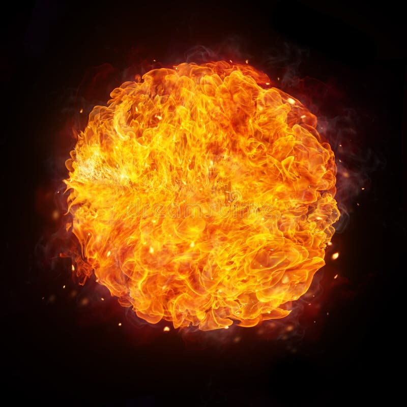 Fire ball stock photo. Image of fiery, power, flammable - 37612204