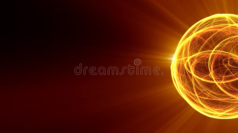 Fire Ball Ray Light Illustration Stock Illustration - Illustration of ...