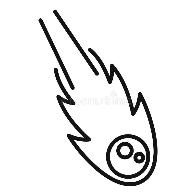 Fire Ball Speed Icon Outline Vector. Scale Device Stock Illustration ...