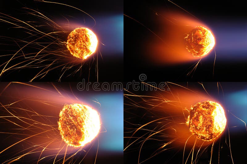 Fire balls stock illustration. Illustration of trails - 18678718