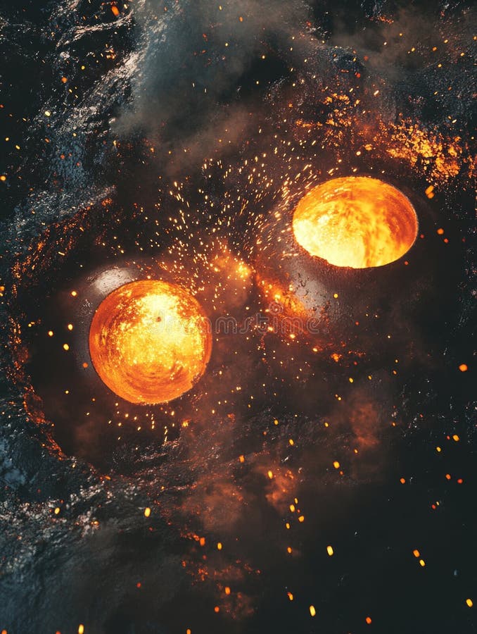 Fire balls in mid-air stock image. Image of party, ball - 373254311