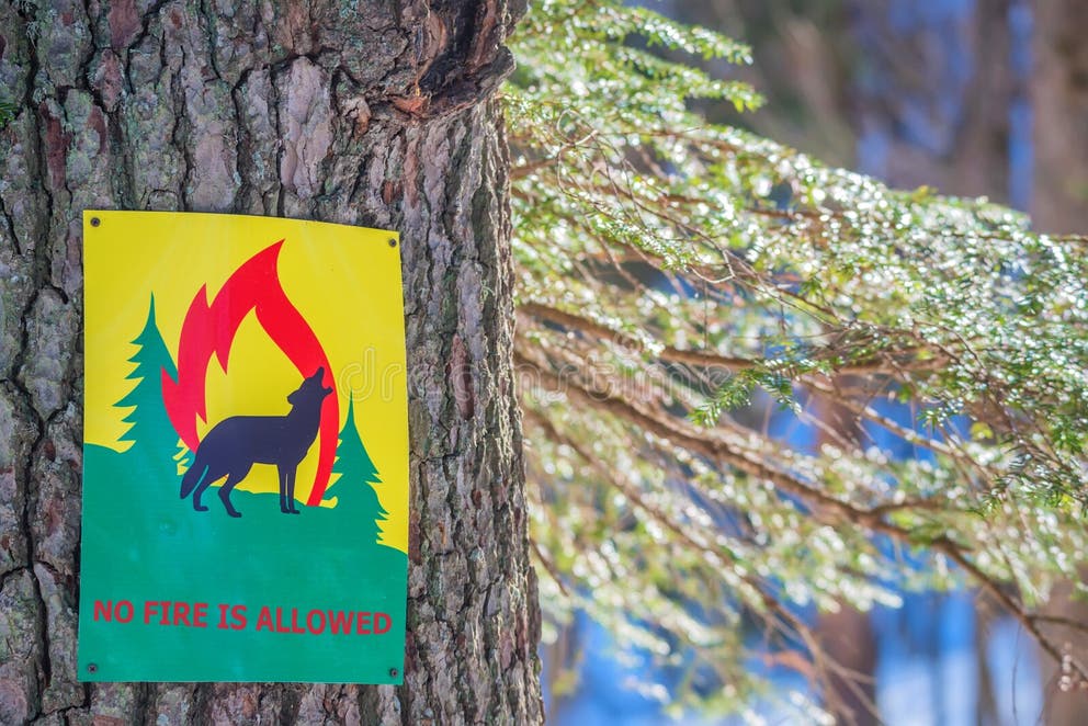 Fire ban sign stock image. Image of nature, drought, flammable - 85063479