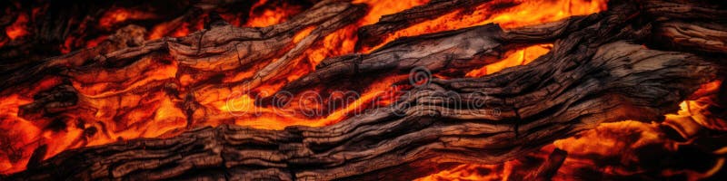 Fire Beautiful Bark Texture Background. Generative AI Stock ...