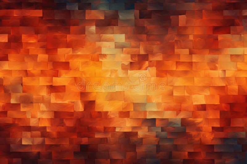 Fire Beautiful Brick Wall Texture Background Stock Illustration ...