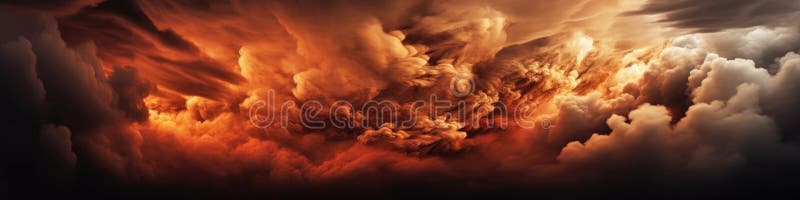 Fire Beautiful Clouds Texture Background. Generative AI Stock ...