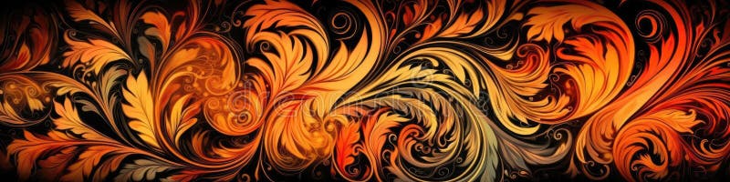 Fire Beautiful Floral Pattern Texture Background. Generative AI Stock ...