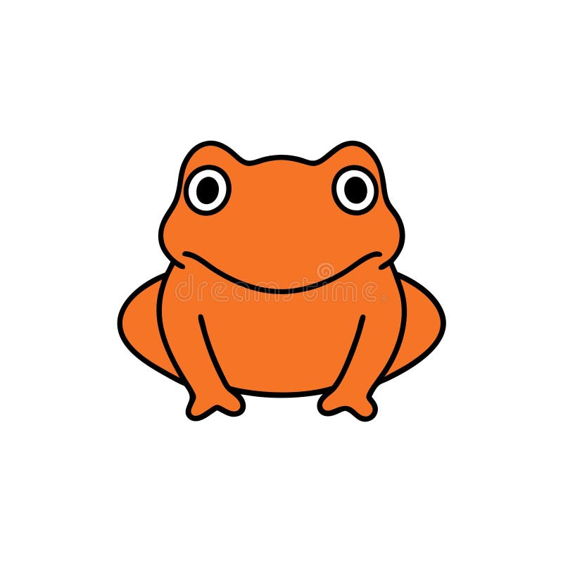 Fire-Bellied Toad Frog Play Icon Vector Stock Vector - Illustration of ...