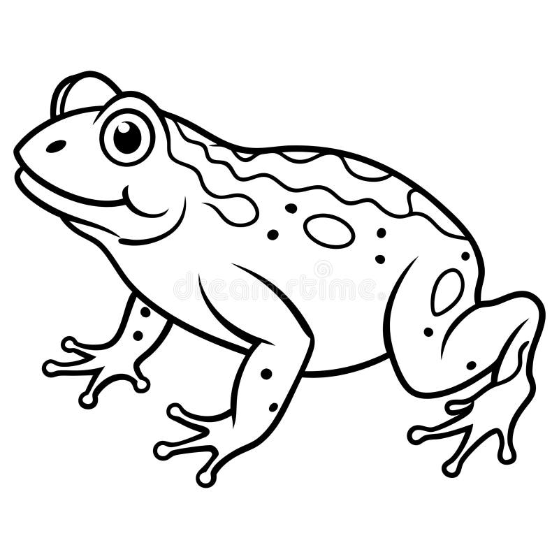 Fire-Bellied Toad Frog Walks Icon Vector Stock Vector - Illustration of ...