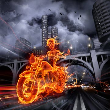 Ghost Rider Stock Illustrations – 231 Ghost Rider Stock Illustrations ...
