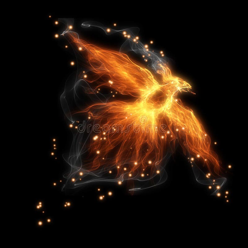 Fire bird stock illustration. Illustration of eternity - 37072021