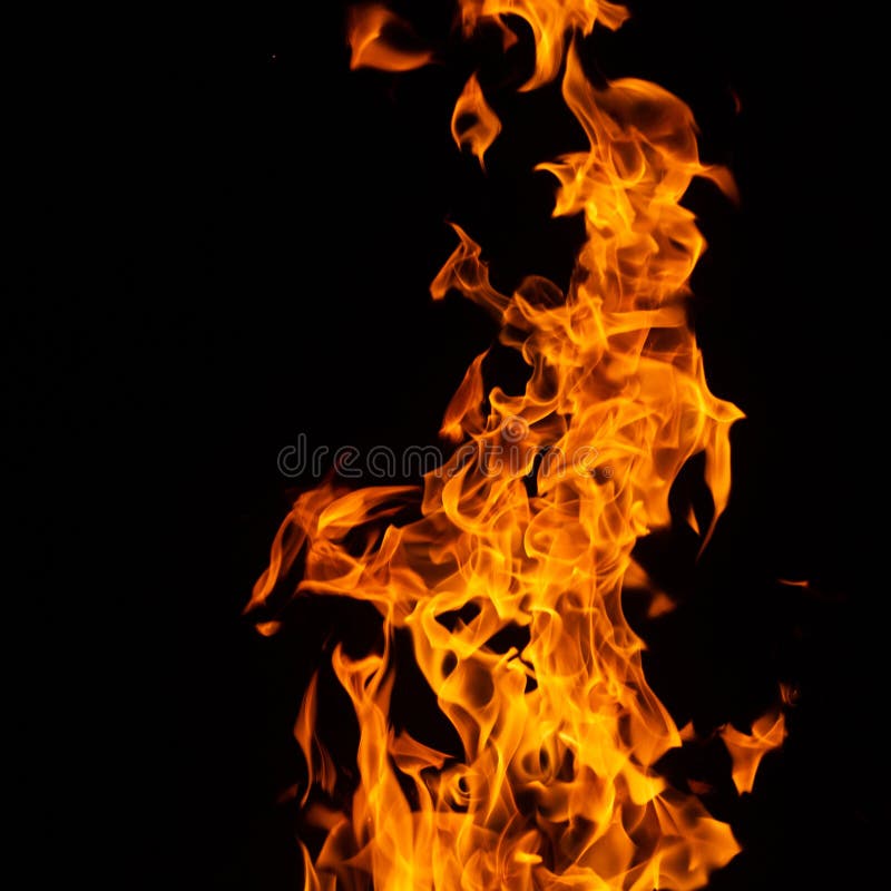Fire on black background stock photo. Image of blaze - 164361314