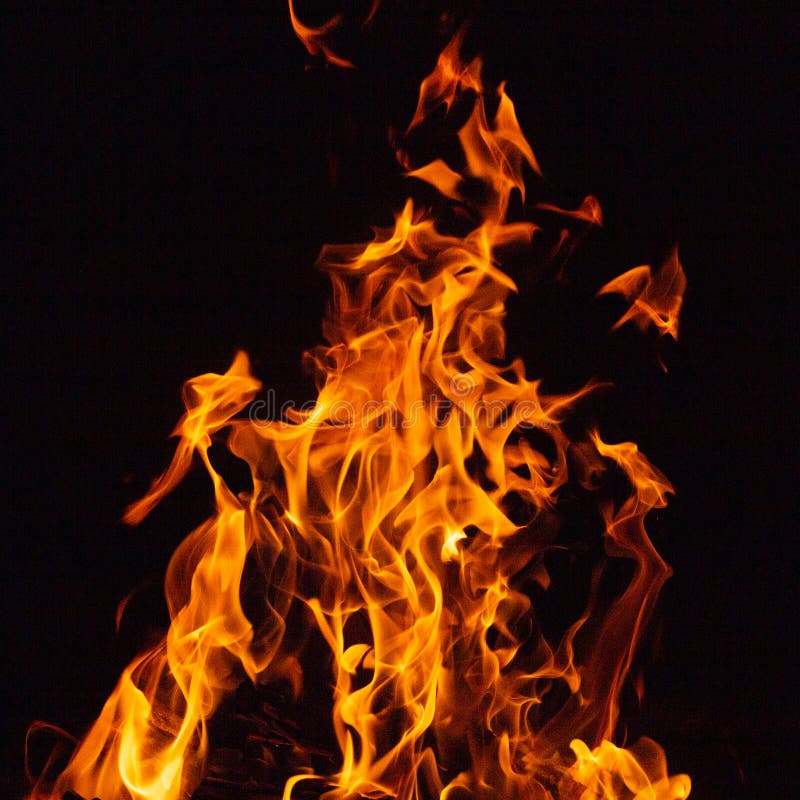 Fire on black background stock image. Image of firestorm - 164361275