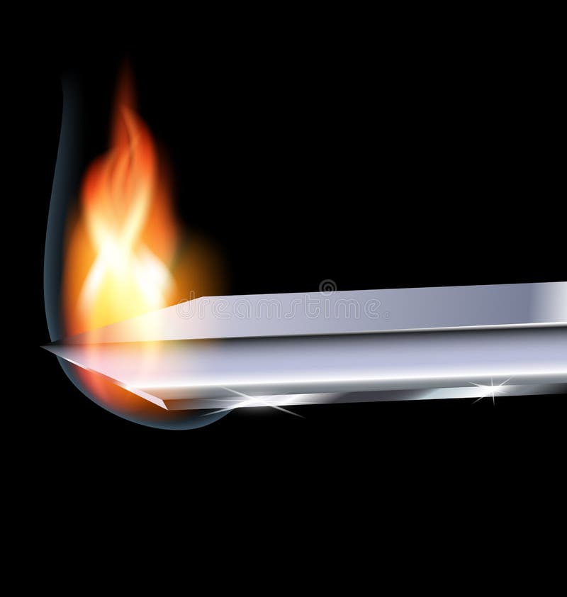 Fire Sword Black Background Stock Illustrations – 472 Fire Sword Black ...