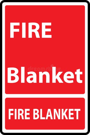 Fire Blanket Sign Stock Illustrations – 374 Fire Blanket Sign Stock ...