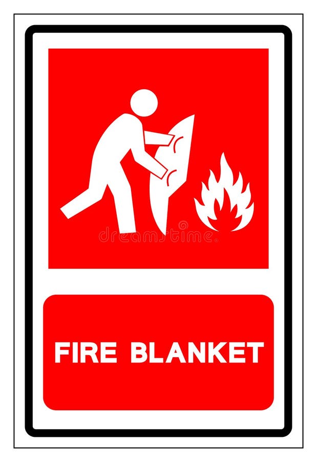 Fire Blanket Symbol Sign, Vector Illustration, Isolate on White ...