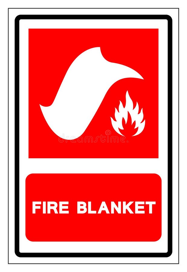 Fire Blanket Symbol Sign, Vector Illustration, Isolate on White ...