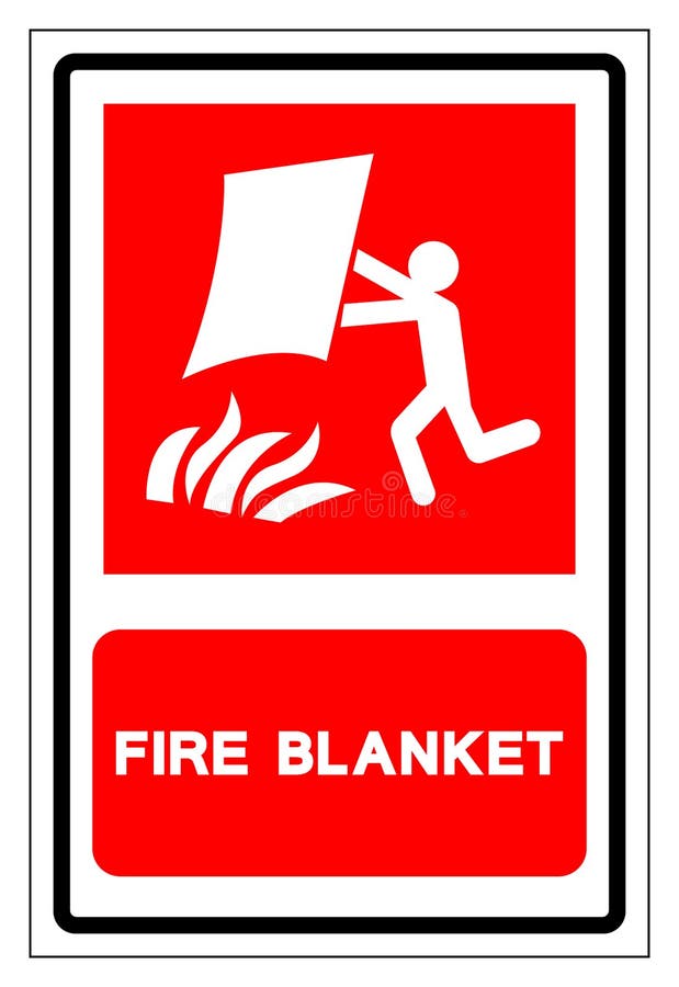 Fire Blanket Symbol Sign, Vector Illustration, Isolate on White ...