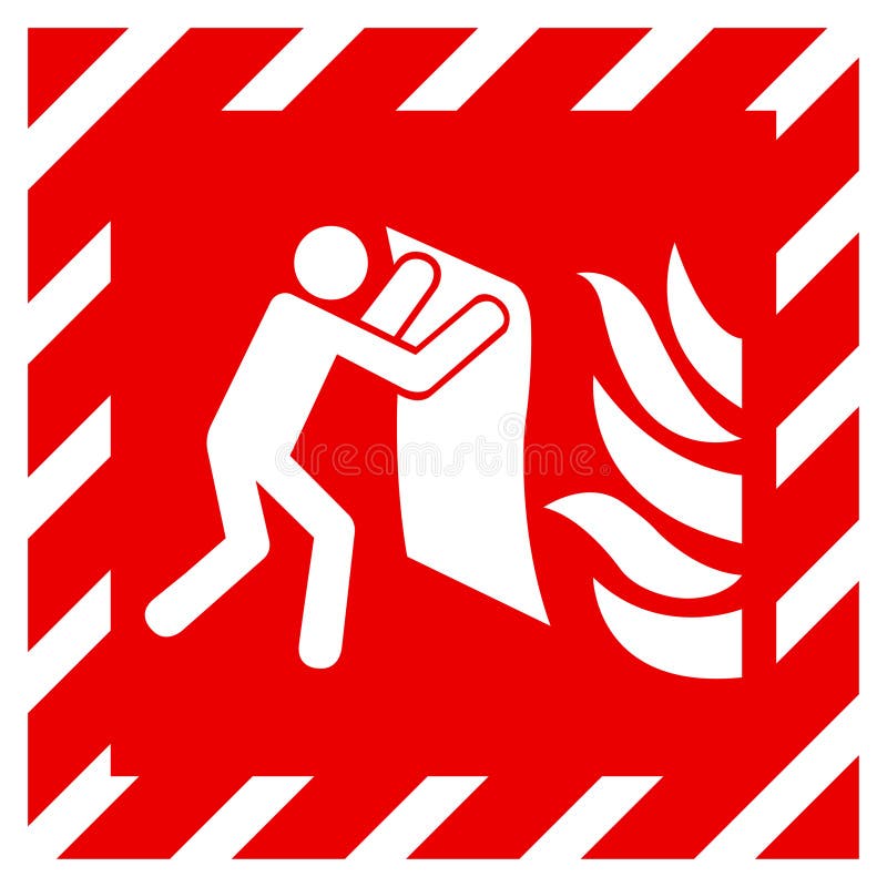 Fire Blanket Symbol Sign, Vector Illustration, Isolate on White ...