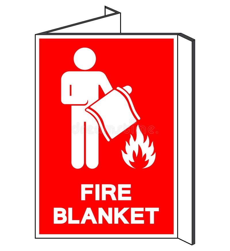 Fire Blanket Symbol Sign, Vector Illustration, Isolate on White ...