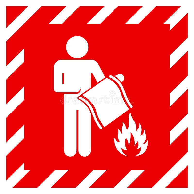 Fire Blanket Symbol Sign, Vector Illustration, Isolate on White ...