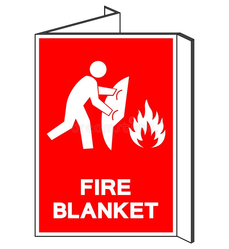 Fire Blanket Symbol Sign, Vector Illustration, Isolate on White ...